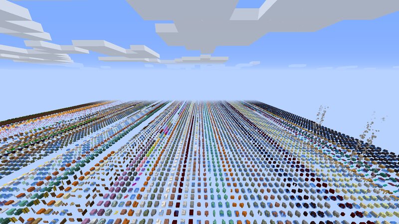 Every block Minecraft Map