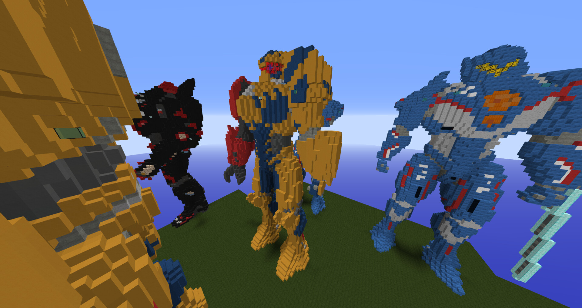 pacific rim the black jaeger Atlas destroyer con brazo rojo Minecraft Map