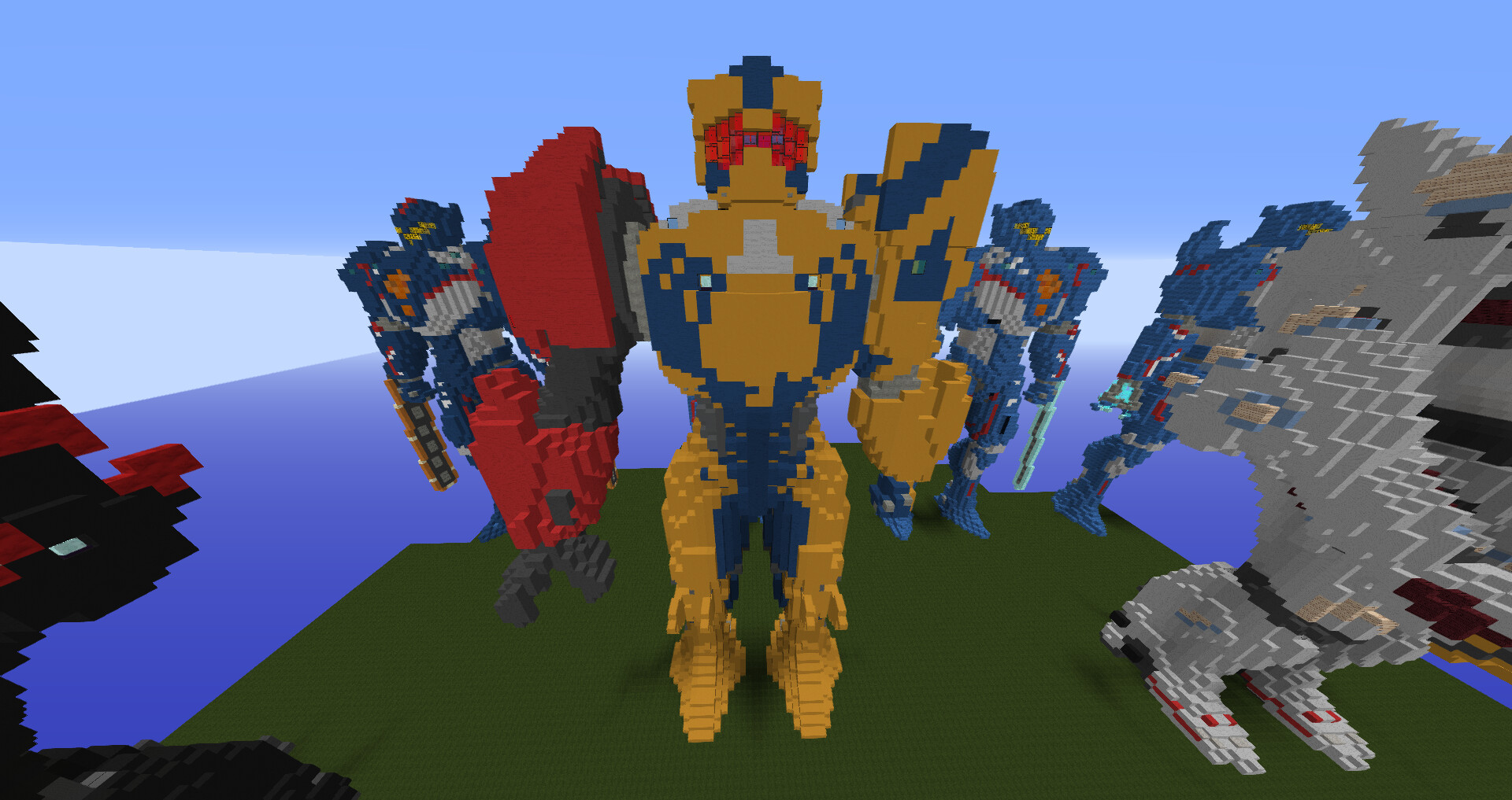 pacific rim the black jaeger Atlas destroyer con brazo rojo Minecraft Map