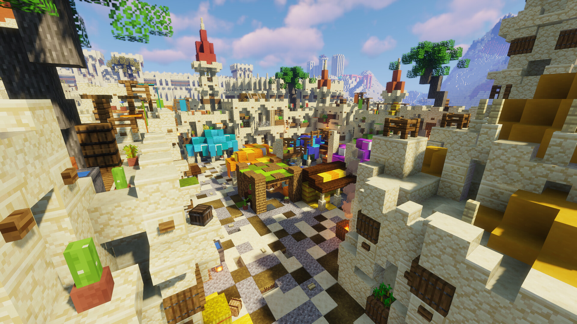 Arabic Bazaar/Market + Mosque - Al-Kazar Minecraft Map