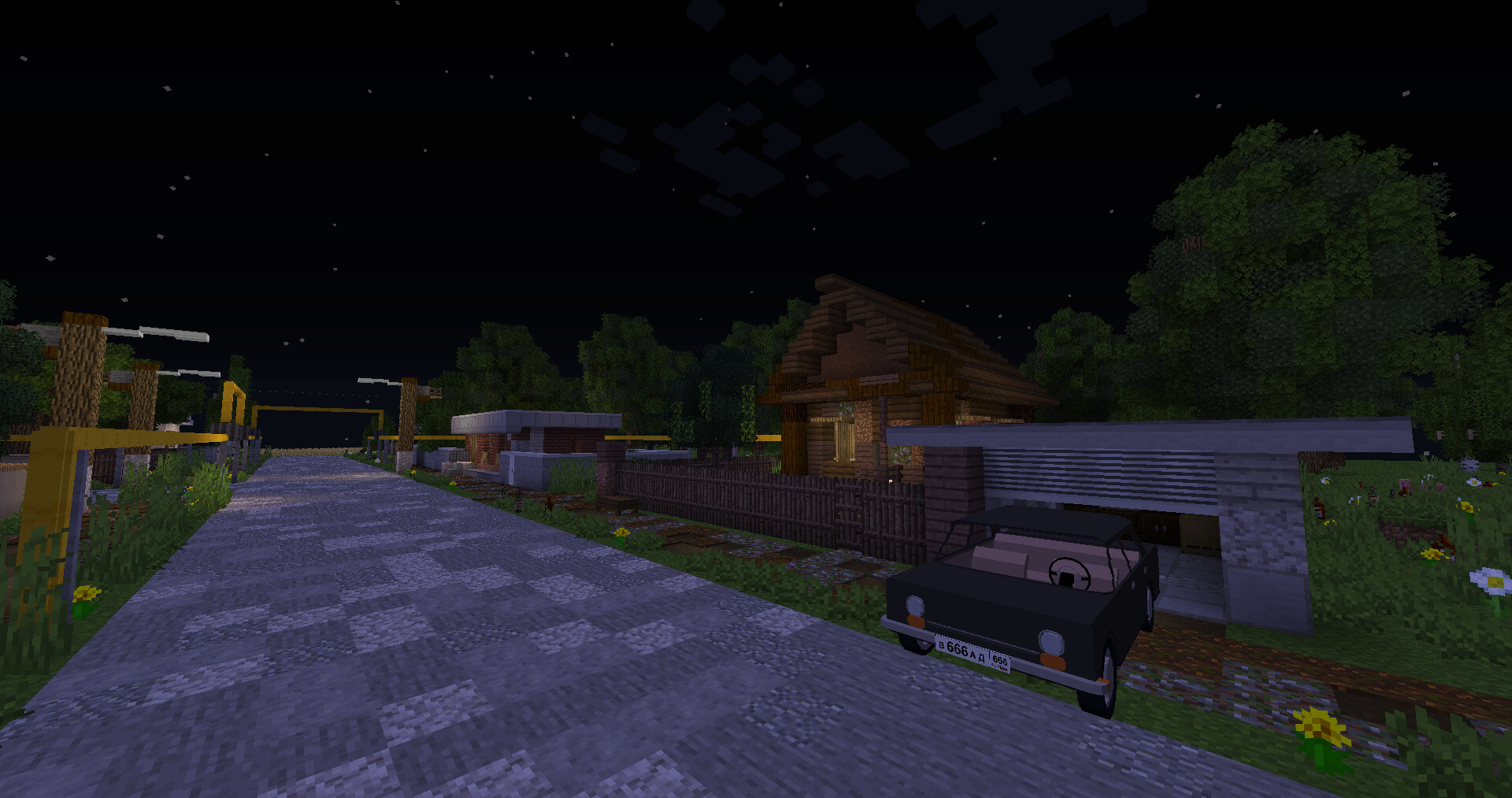 Russian village in minectaft / Русская деревня в майнкрафте town city ...