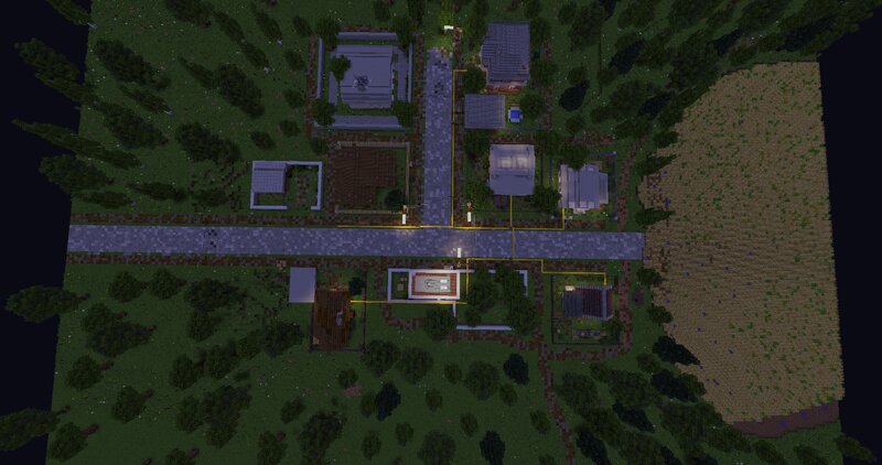 Russian village in minectaft / Русская деревня в майнкрафте town city ...