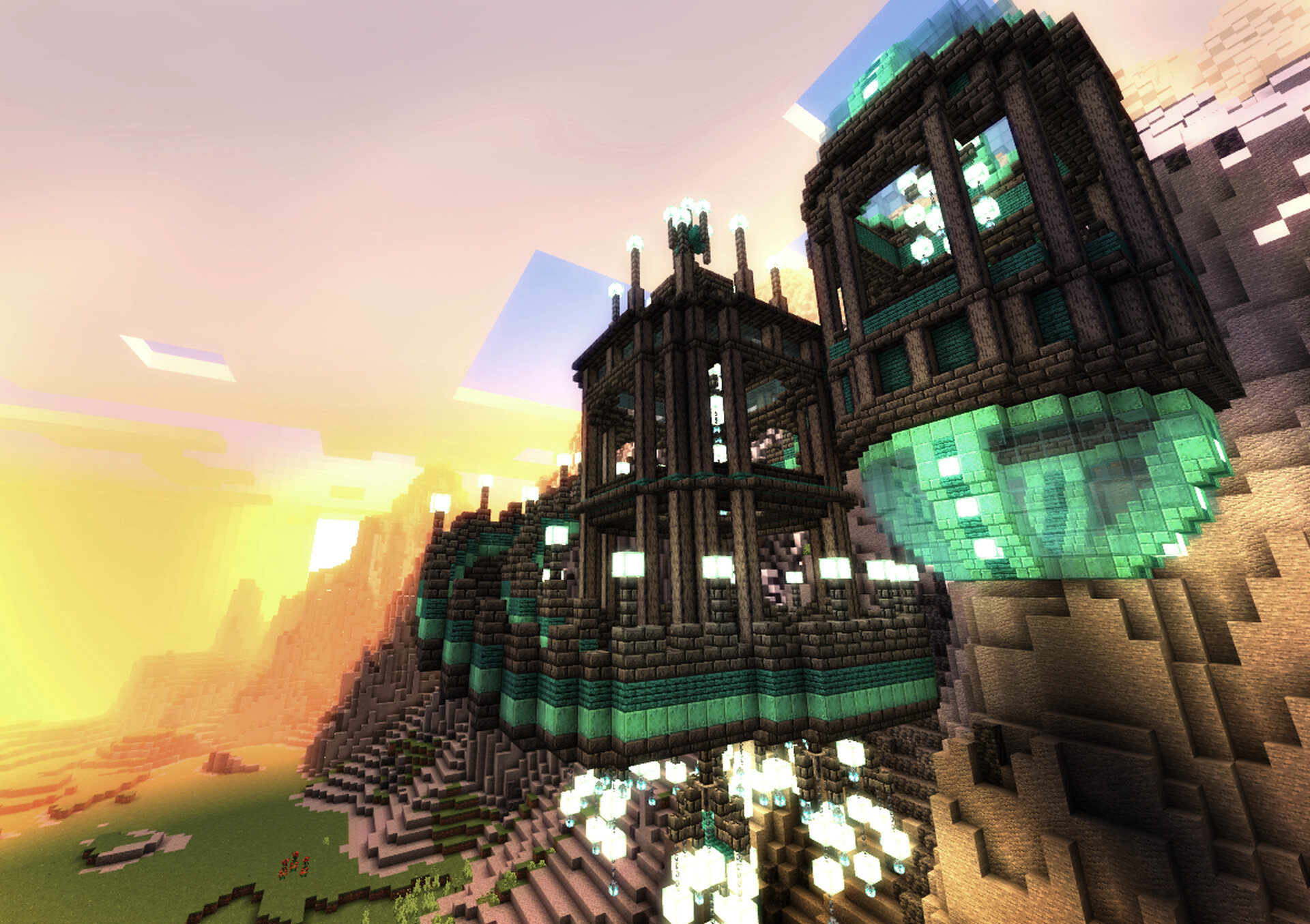 Towers of the Black Warriors. Minecraft Map