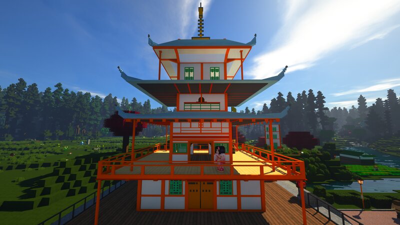 Minecraft Japanese Temple Minecraft Map