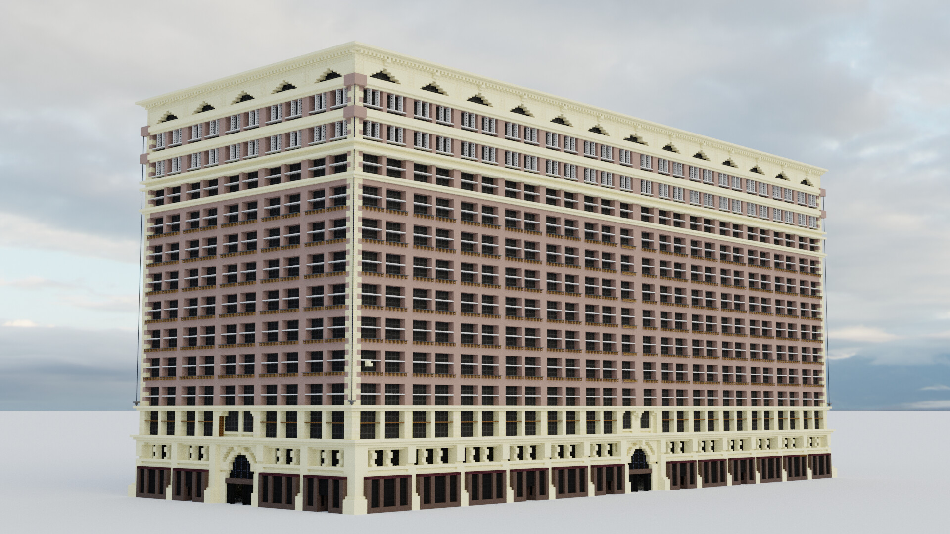 Downtown House. Big scale. Minecraft Map