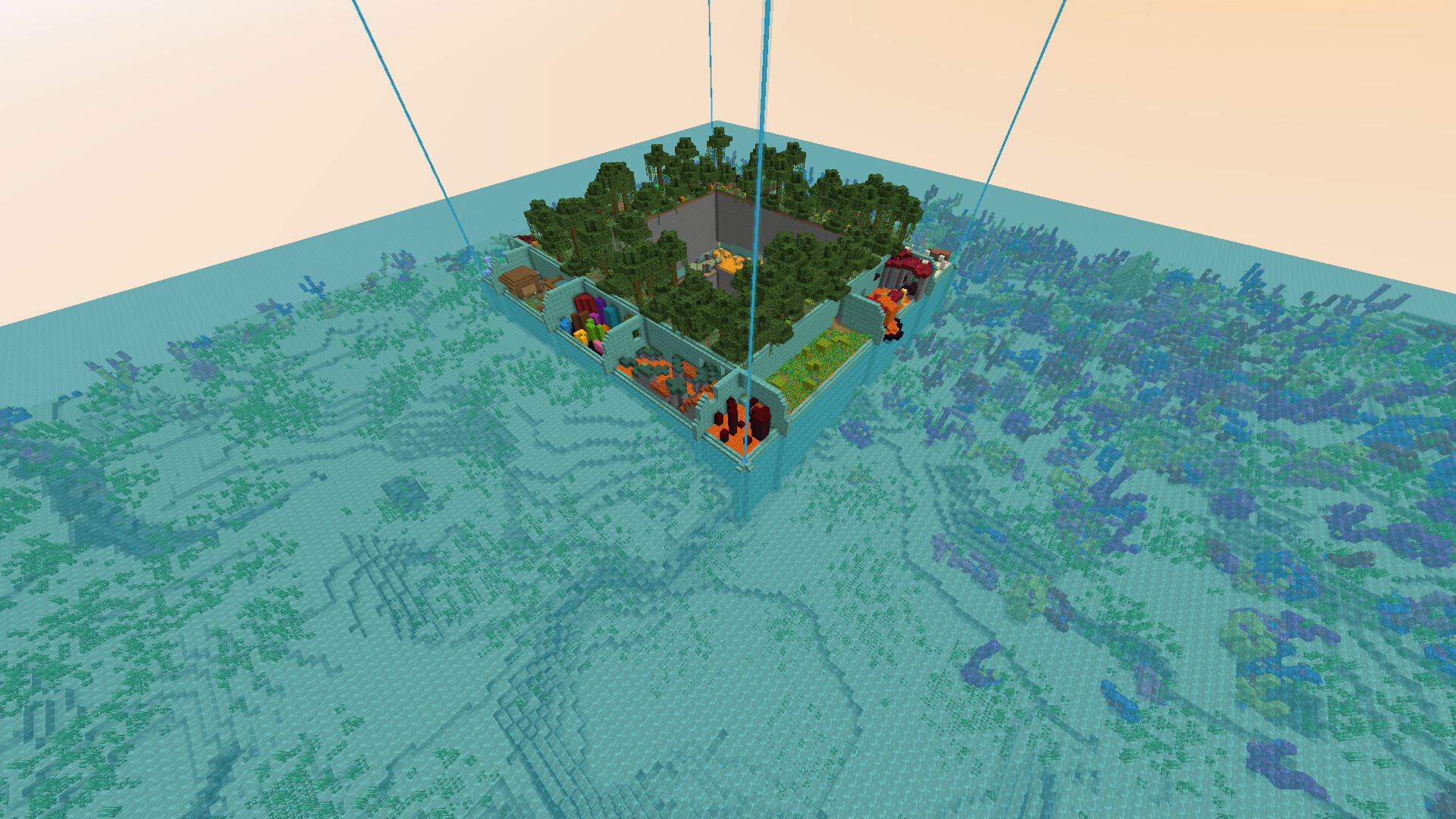 Jump Between Blocks Minecraft Map