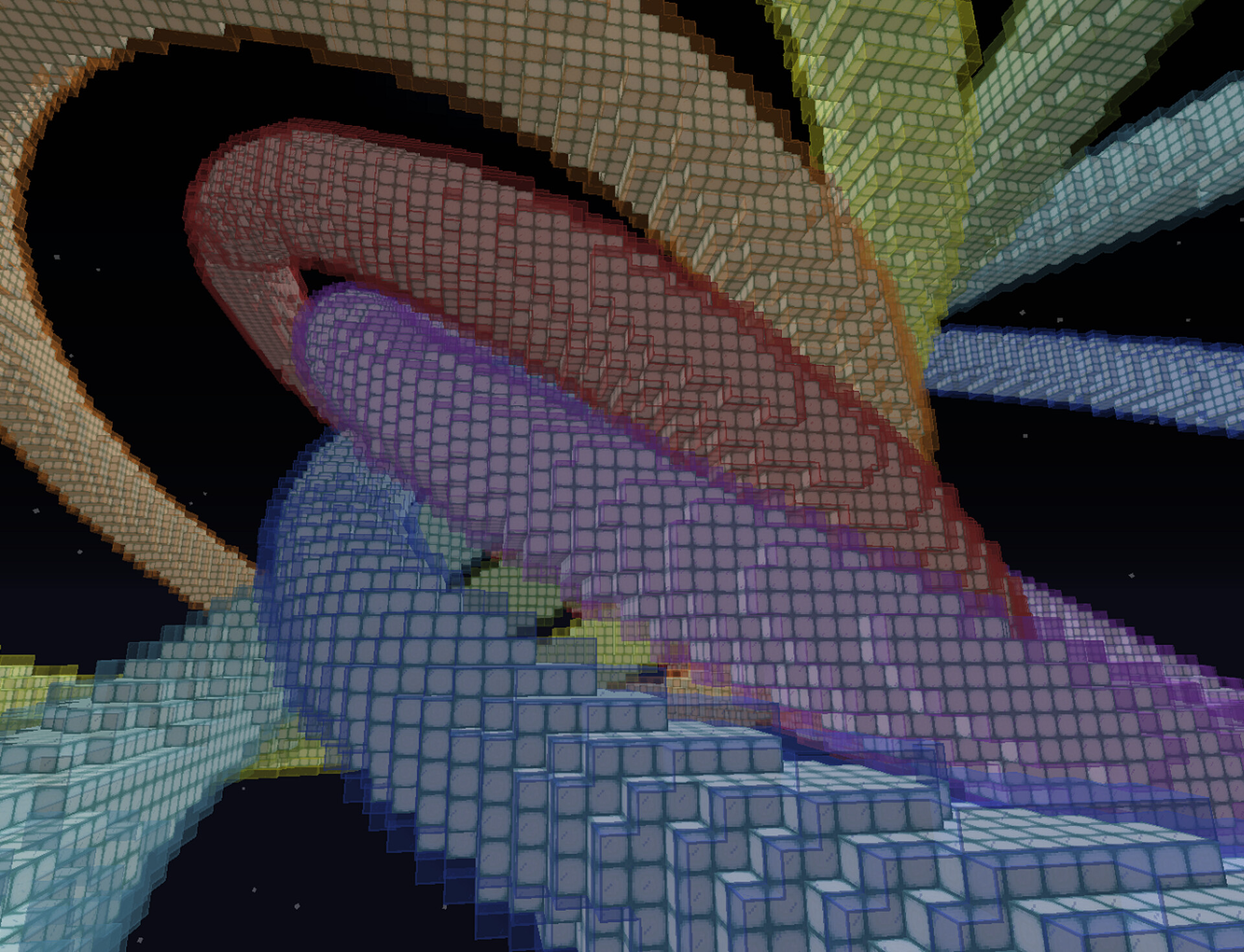 Torus shaped seven toruses structure Minecraft Map