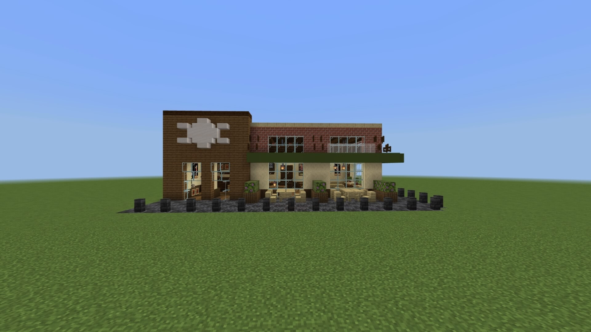 A Starbucks inspired Coffee Shop!! Minecraft Map