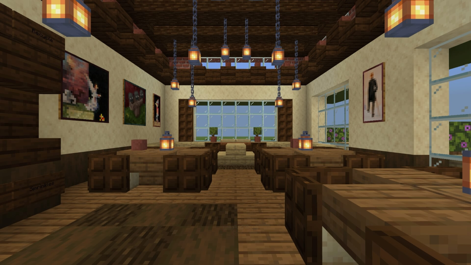 A Starbucks inspired Coffee Shop!! Minecraft Map