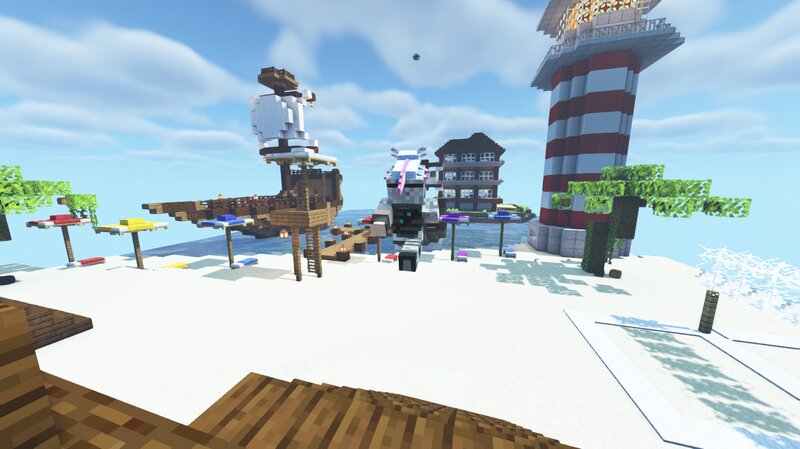 Beach Map | Natural Disasters Survival Minecraft Map