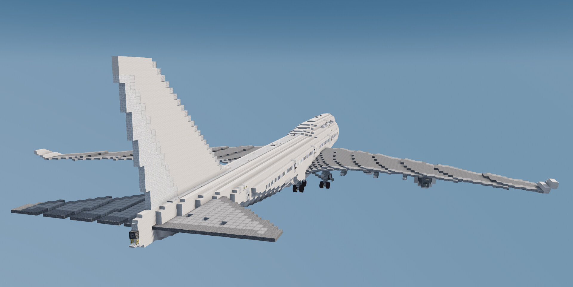 Boeing 747-400 Minecraft Map