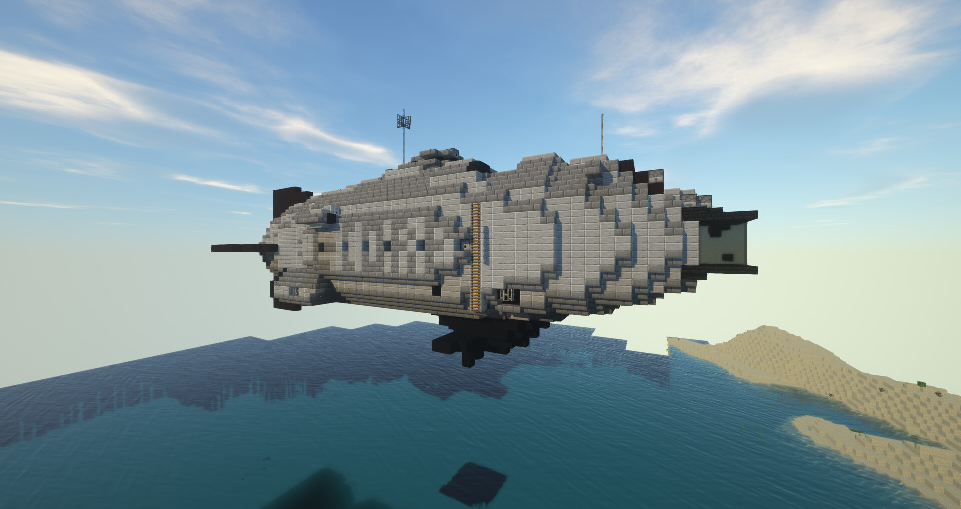 Imperial Navy Destroyer - Final version (L-Corp.) for movecraft Minecraft Map