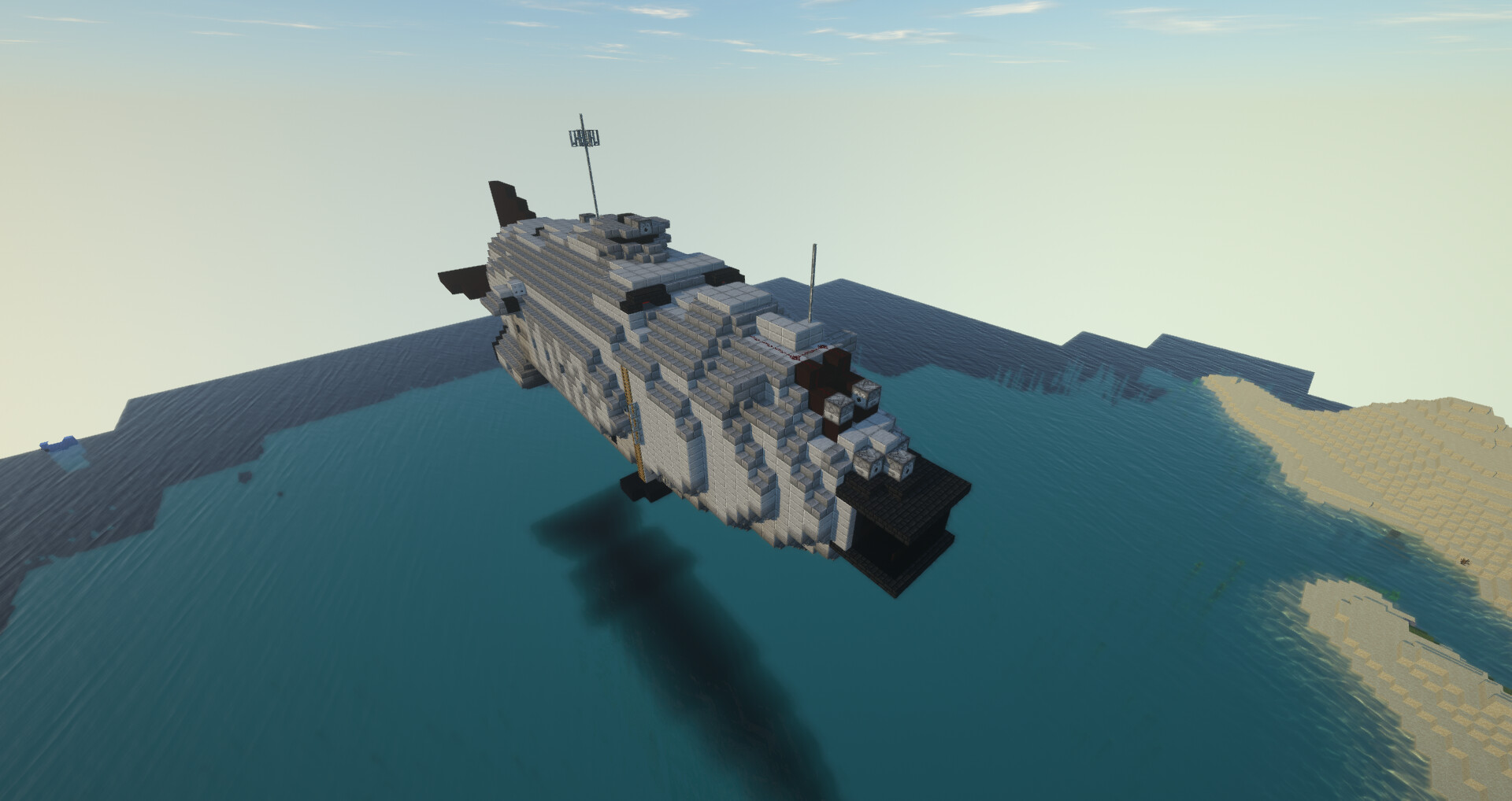 Imperial Navy Destroyer - Final version (L-Corp.) for movecraft Minecraft Map