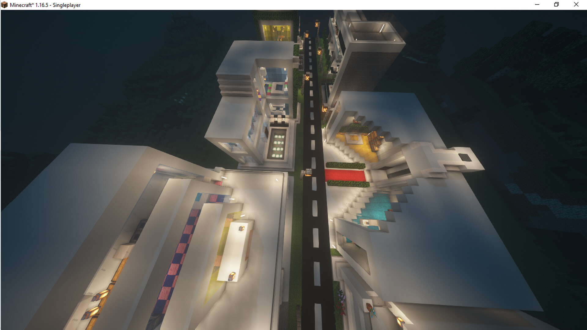 Small Modern Town Minecraft Map