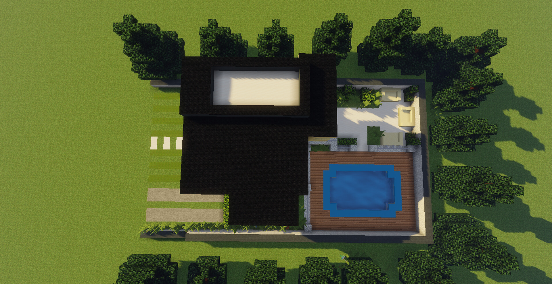 Modern House #74 Map + Schematics Minecraft Map