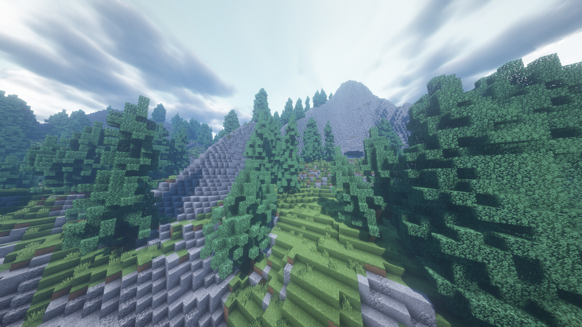 Island in sea. Surrounding nature Minecraft Map