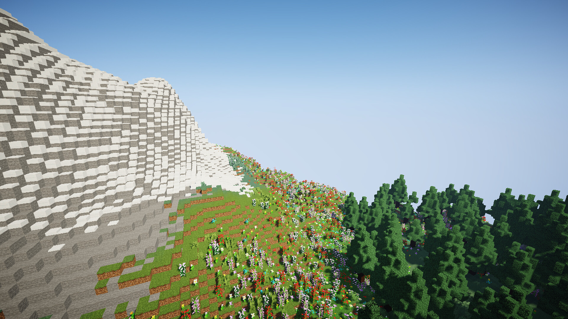 Beautiful Mountains Minecraft Map