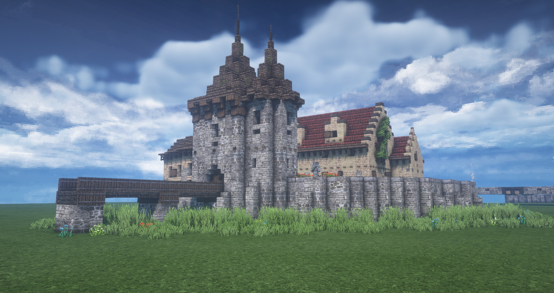 le chateau la grand cour Minecraft Map