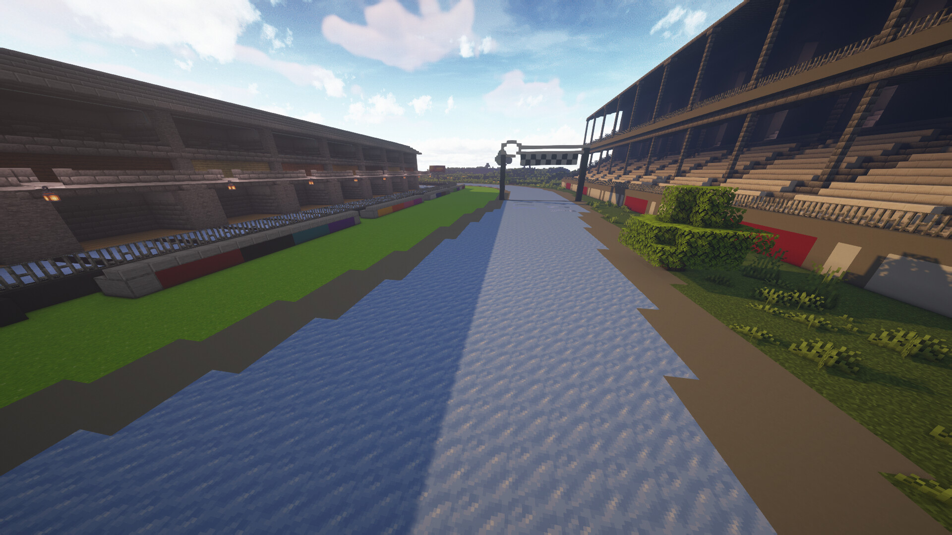 Green Prairie | Ice Boat Race Track Minecraft Map