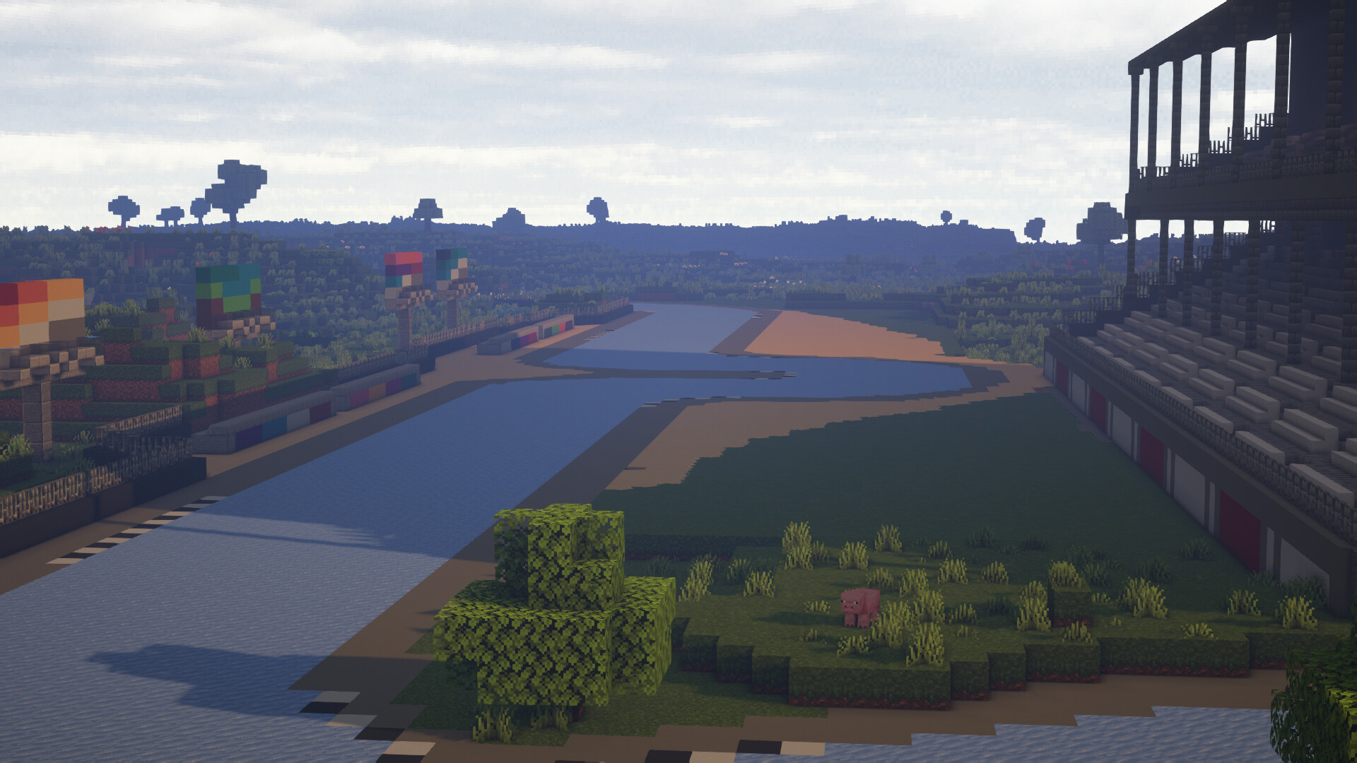 Green Prairie | Ice Boat Race Track Minecraft Map