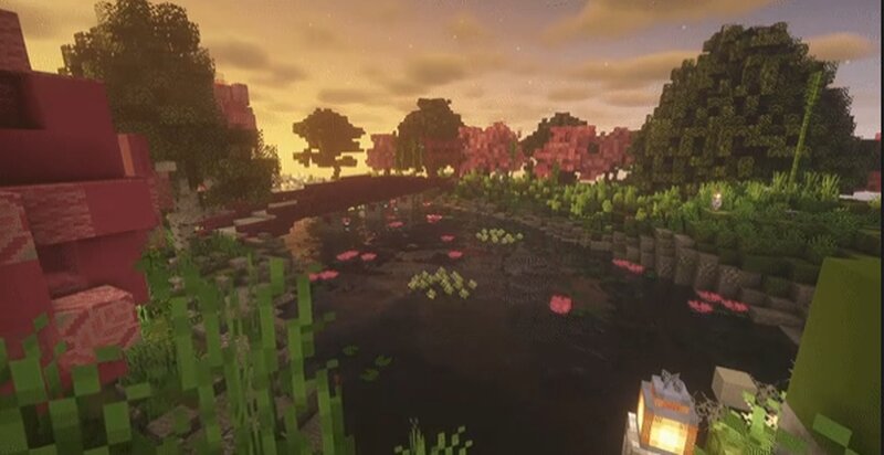 asian garden. Minecraft Map