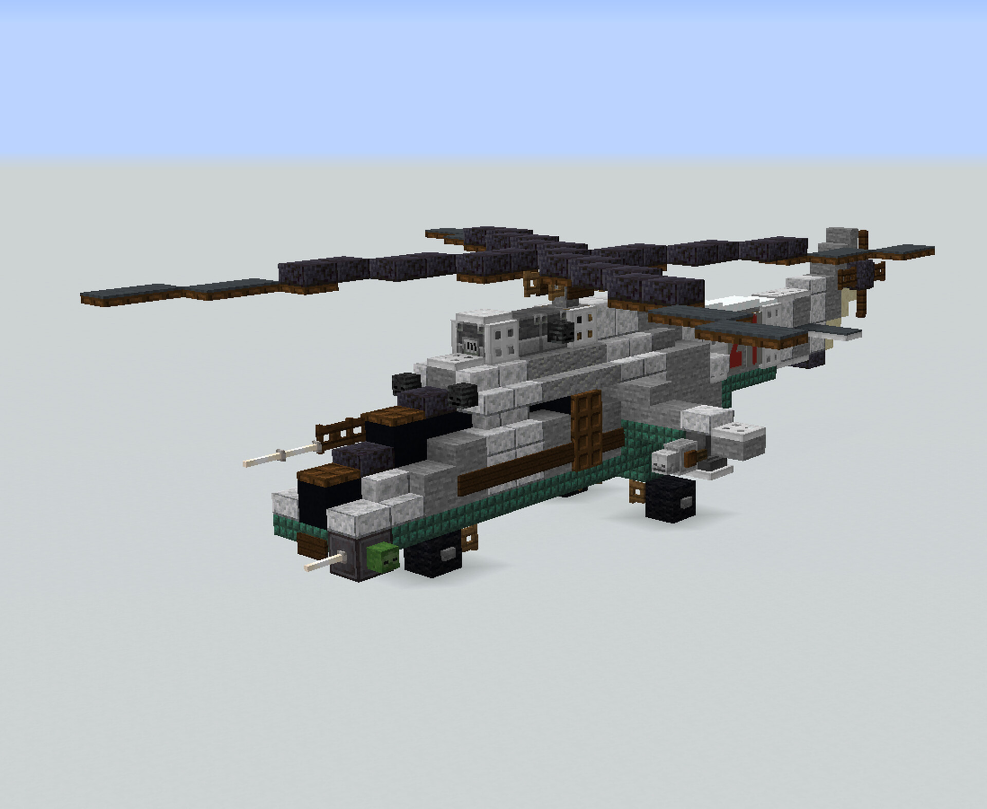 MIL MI-24 Soviet Attack Helicopter Minecraft Map