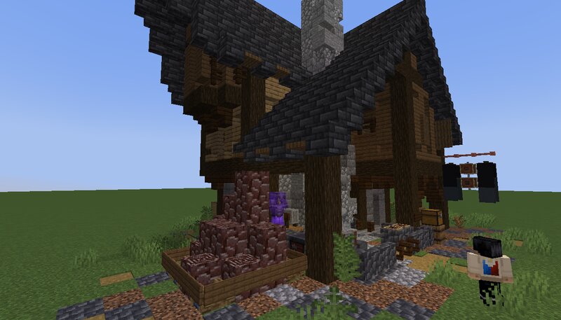 Ancient Debris Shop - Build Idea - [Medieval Blacksmith Theme] - [World ...