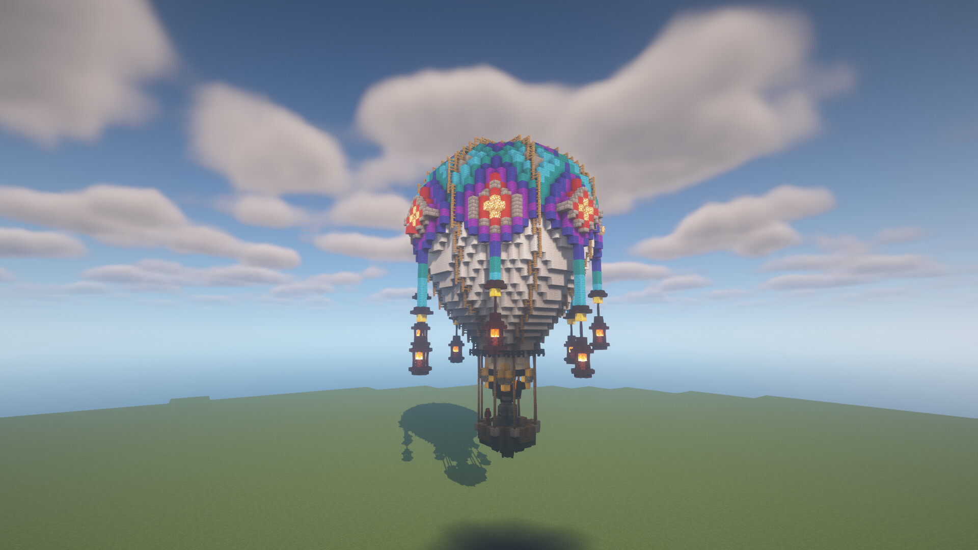 Minecraft : Howtobuild a hotairballoon Minecraft Map