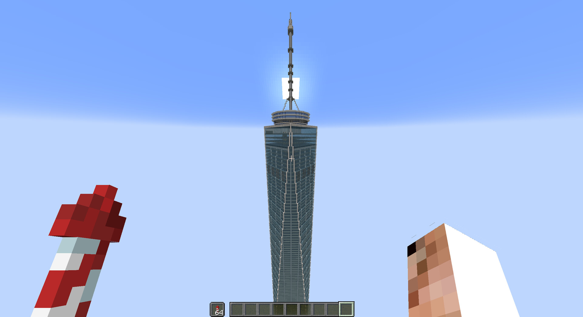 One World Trade Center 1:1 Scale - 510 Blocks High Minecraft Map