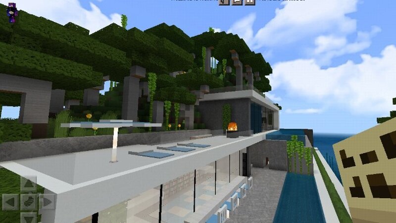 Map island house + shader Minecraft Map