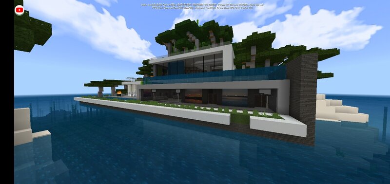 Map island house + shader Minecraft Map