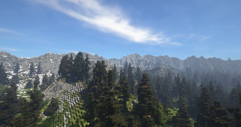 Woodland Alps (1.5K x 1.5K) Minecraft Map