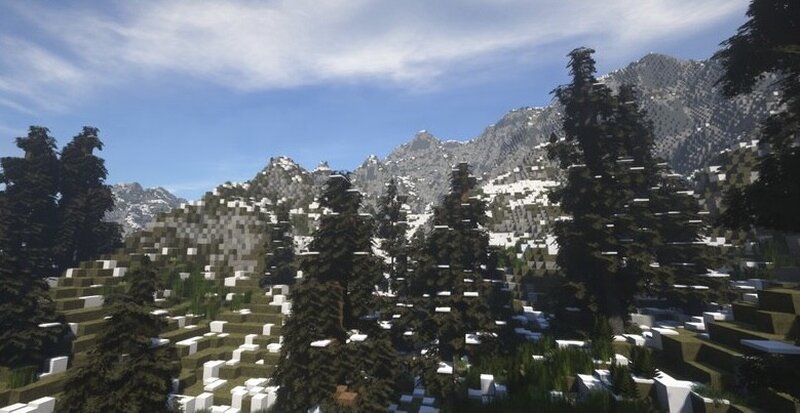 Woodland Alps (1.5K x 1.5K) Minecraft Map