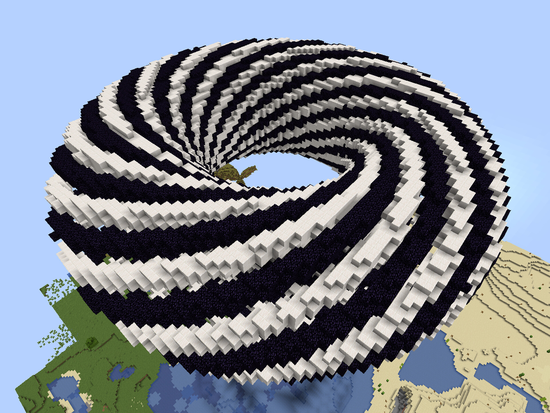 Torus shaped 24 toruses structure Minecraft Map