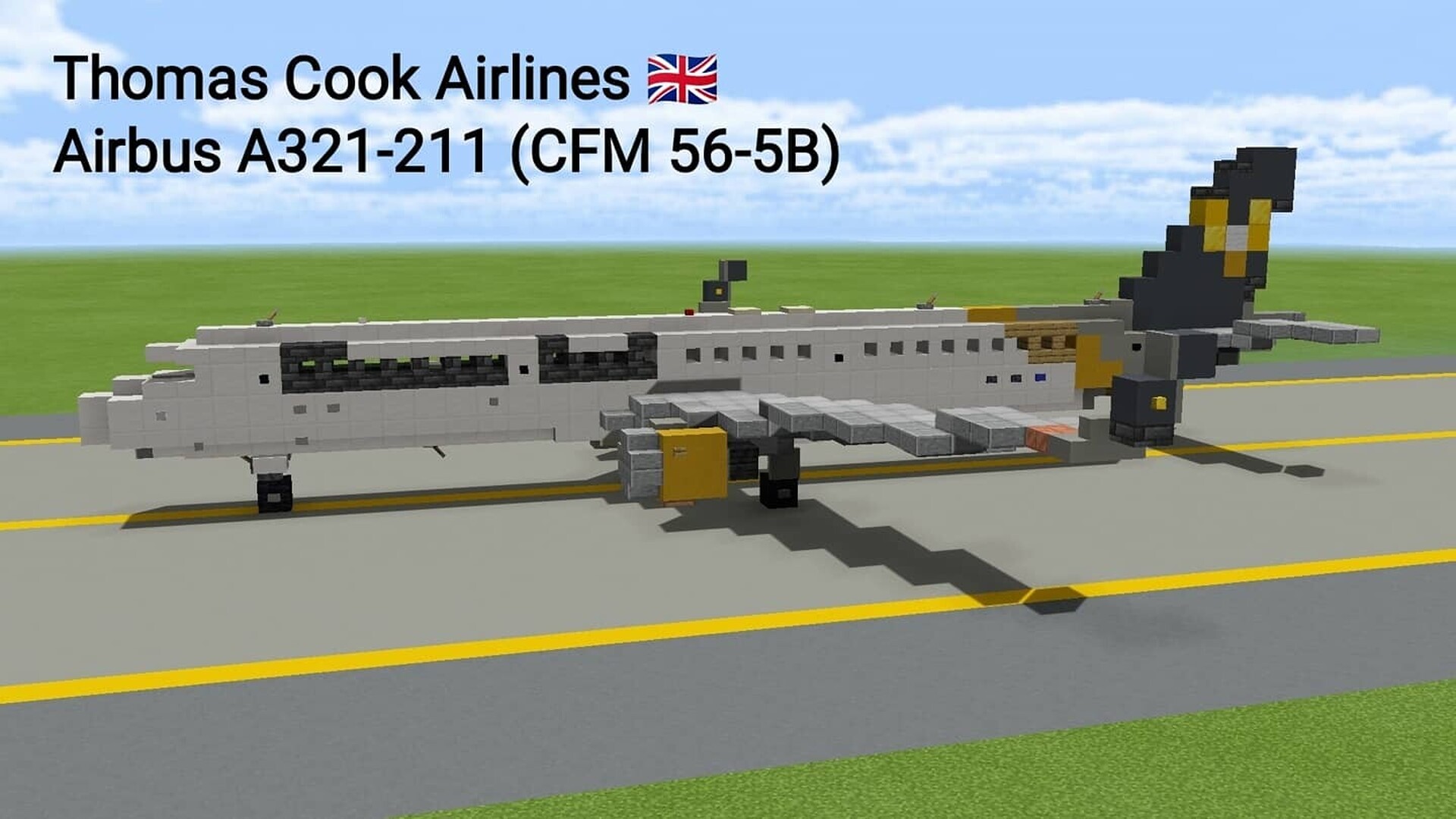 Airbus A321-200 1:1 Scale Minecraft Map