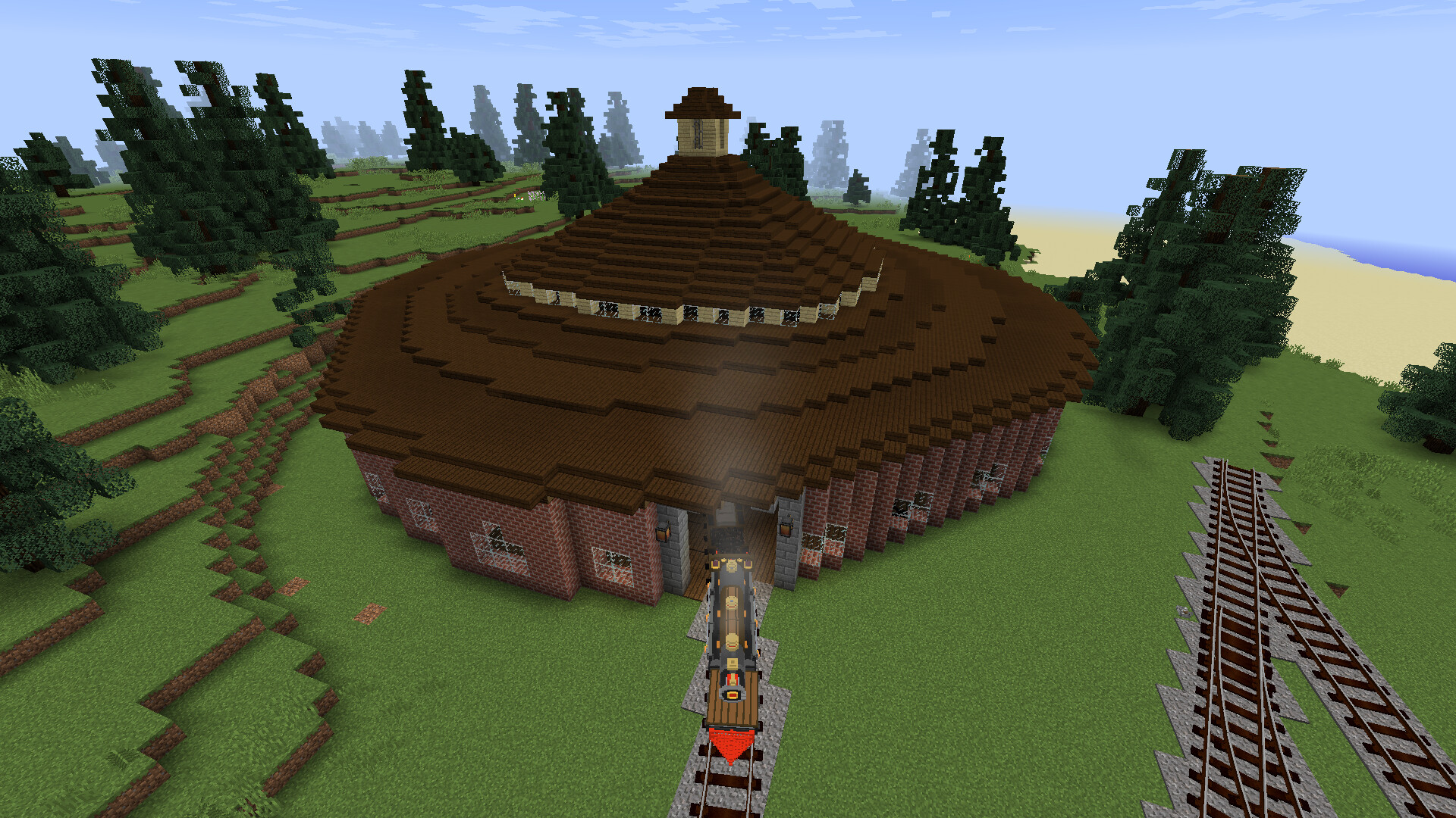 Martinsburg Roundhouse for Immersive Railroading Minecraft Map