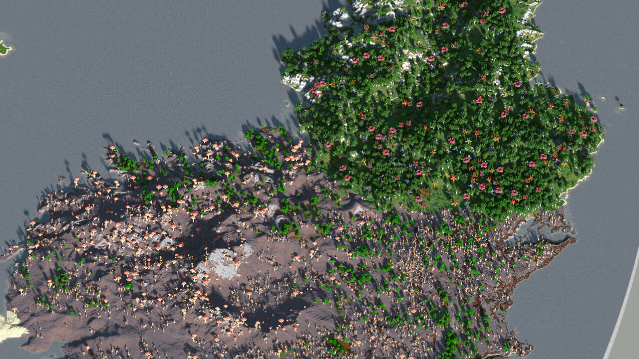 World of different biomes - [WorldPainter] Minecraft Map