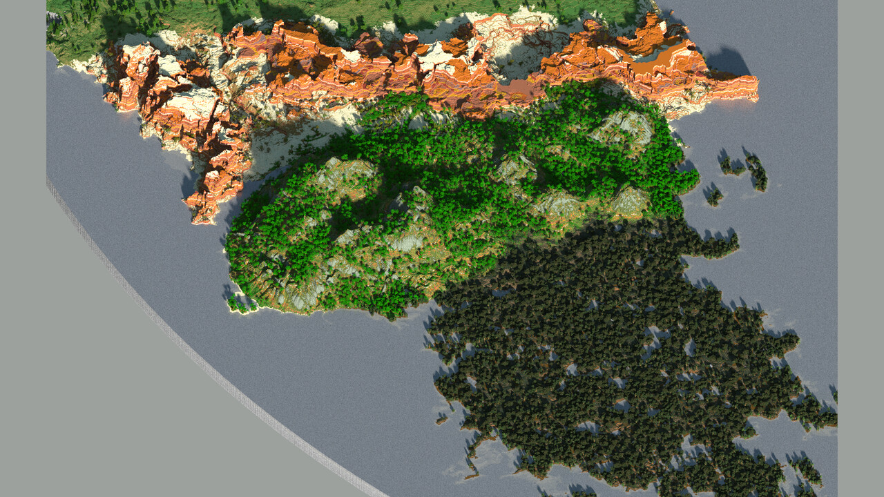 World of different biomes - [WorldPainter] Minecraft Map