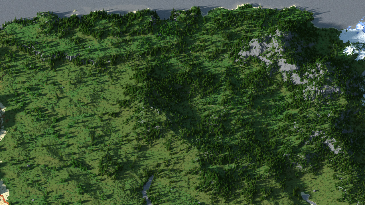 World of different biomes - [WorldPainter] Minecraft Map