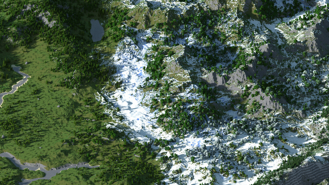 World of different biomes - [WorldPainter] Minecraft Map