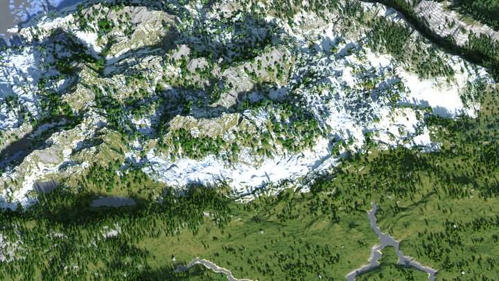 World of different biomes - [WorldPainter] Minecraft Map