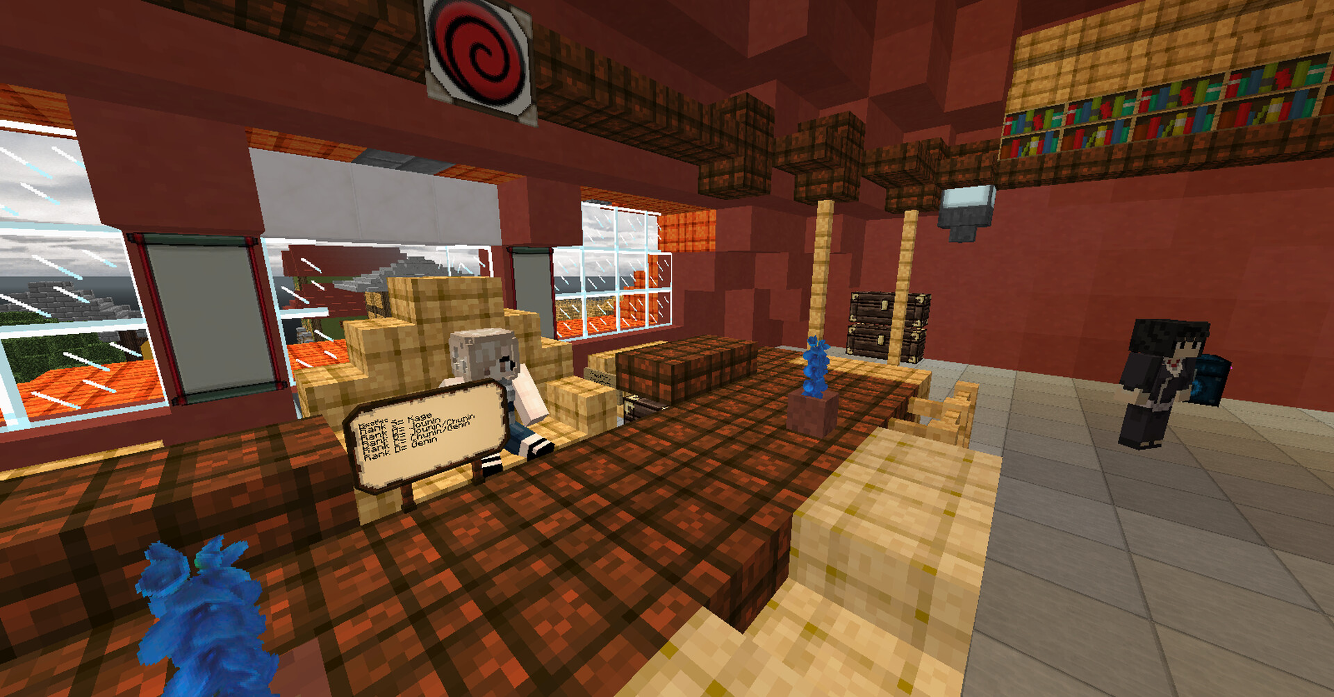 NarutoAnimeMod Map com missões e NPCs Minecraft Map