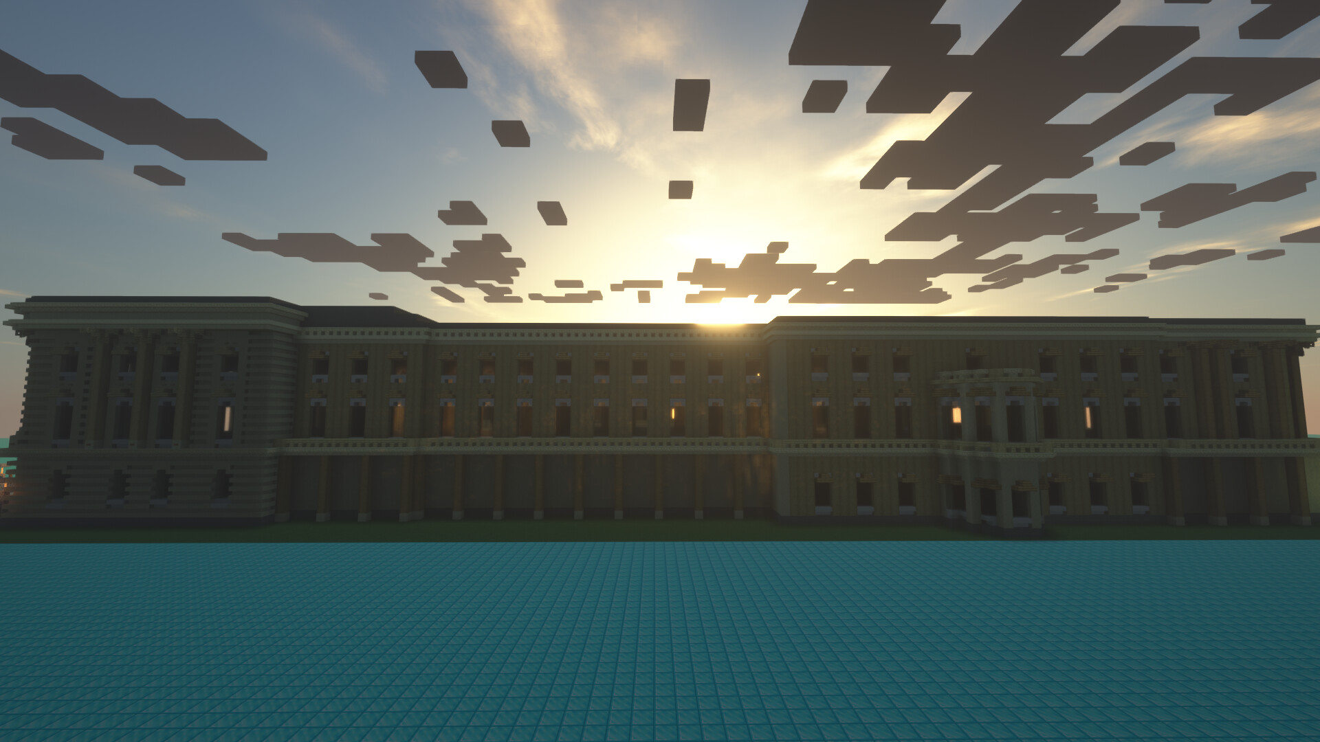 Acton Palace (heavily inspired by Buckingham Palace) Minecraft Map