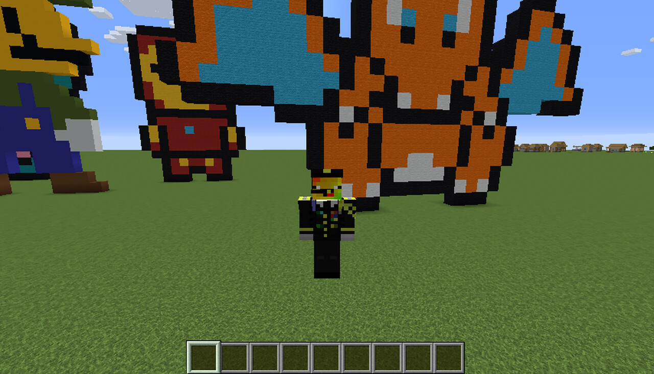 Pixel Art world Minecraft Map