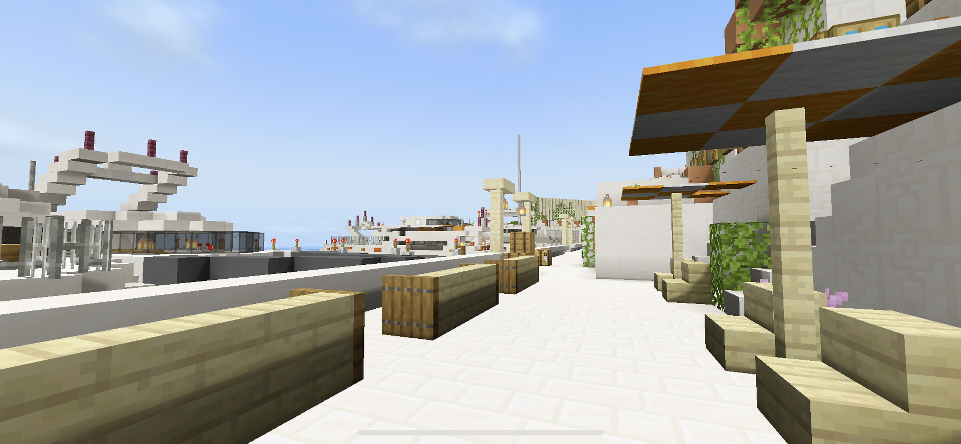 Autumn Lake Port Resort (Santorini Recreation) Minecraft Map