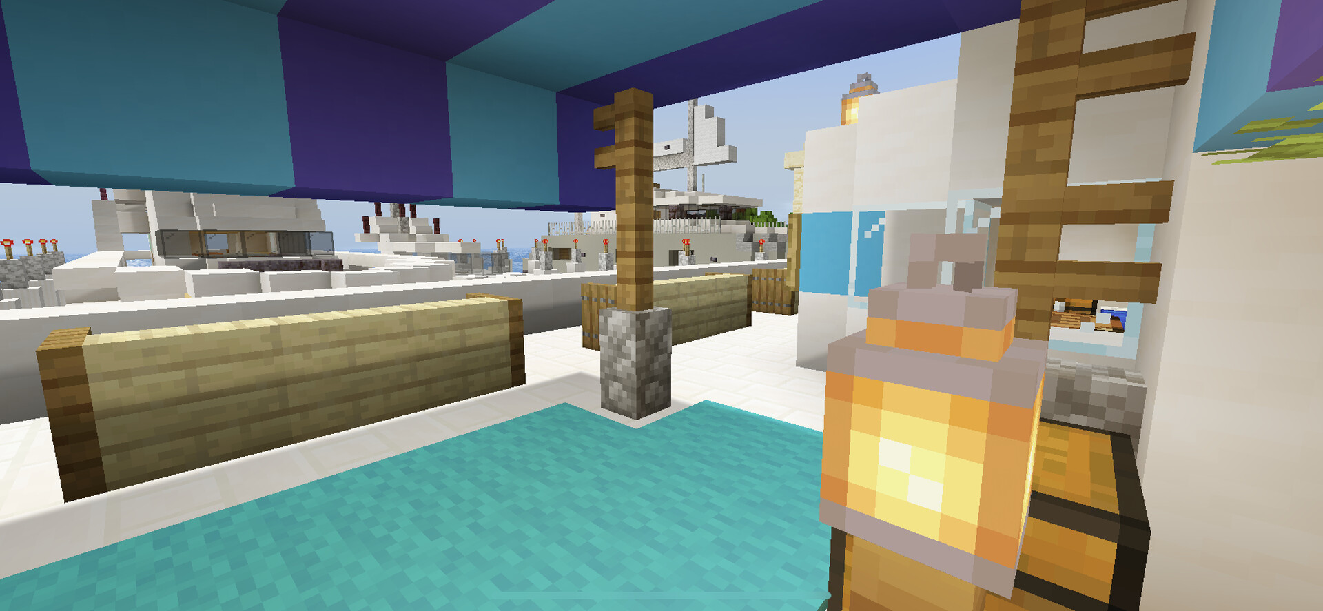 Autumn Lake Port Resort (Santorini Recreation) Minecraft Map