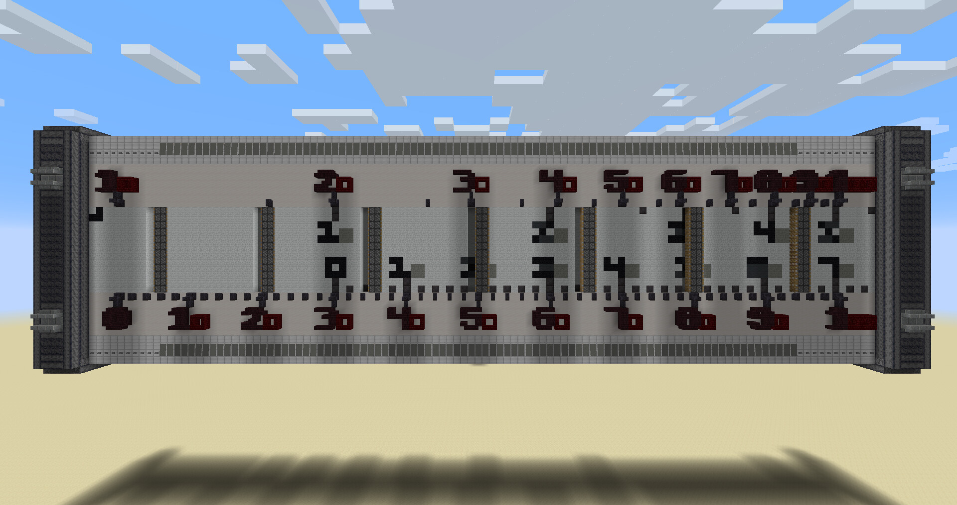 Slide ruler - an analogue (functional/working) calculator Minecraft Map