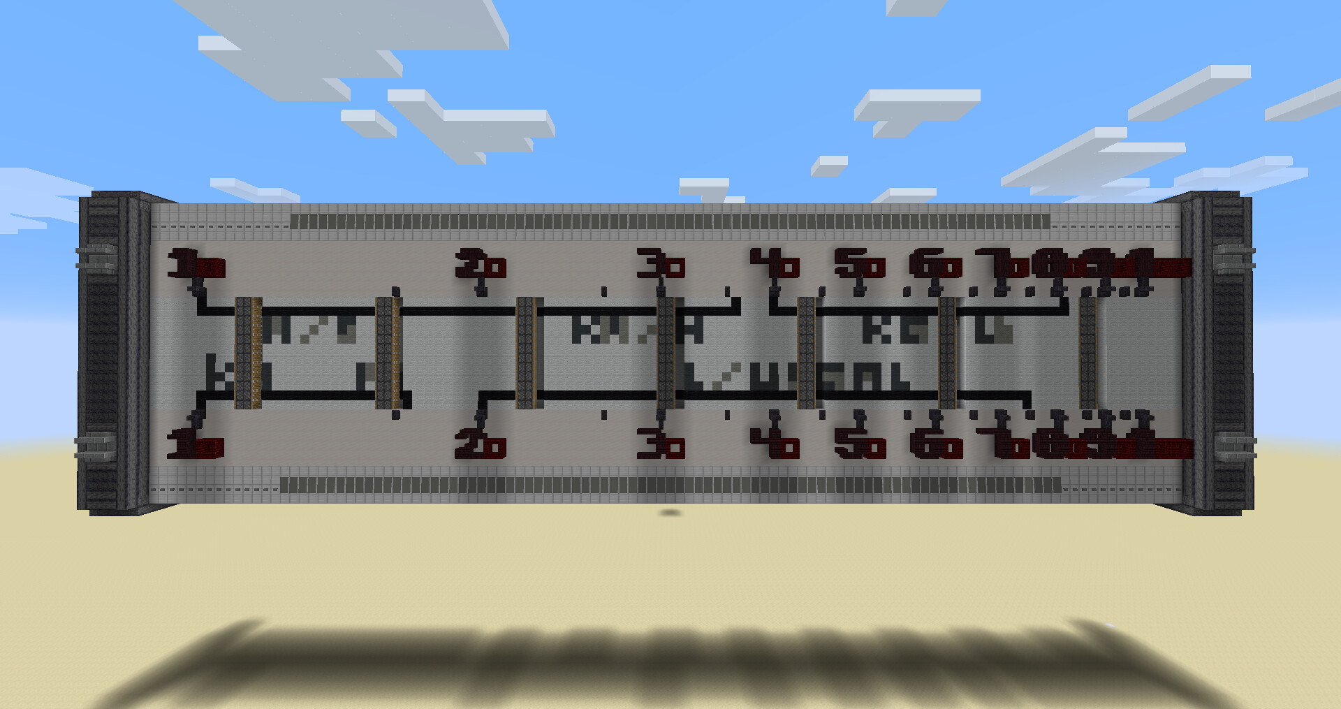 Slide ruler - an analogue (functional/working) calculator Minecraft Map
