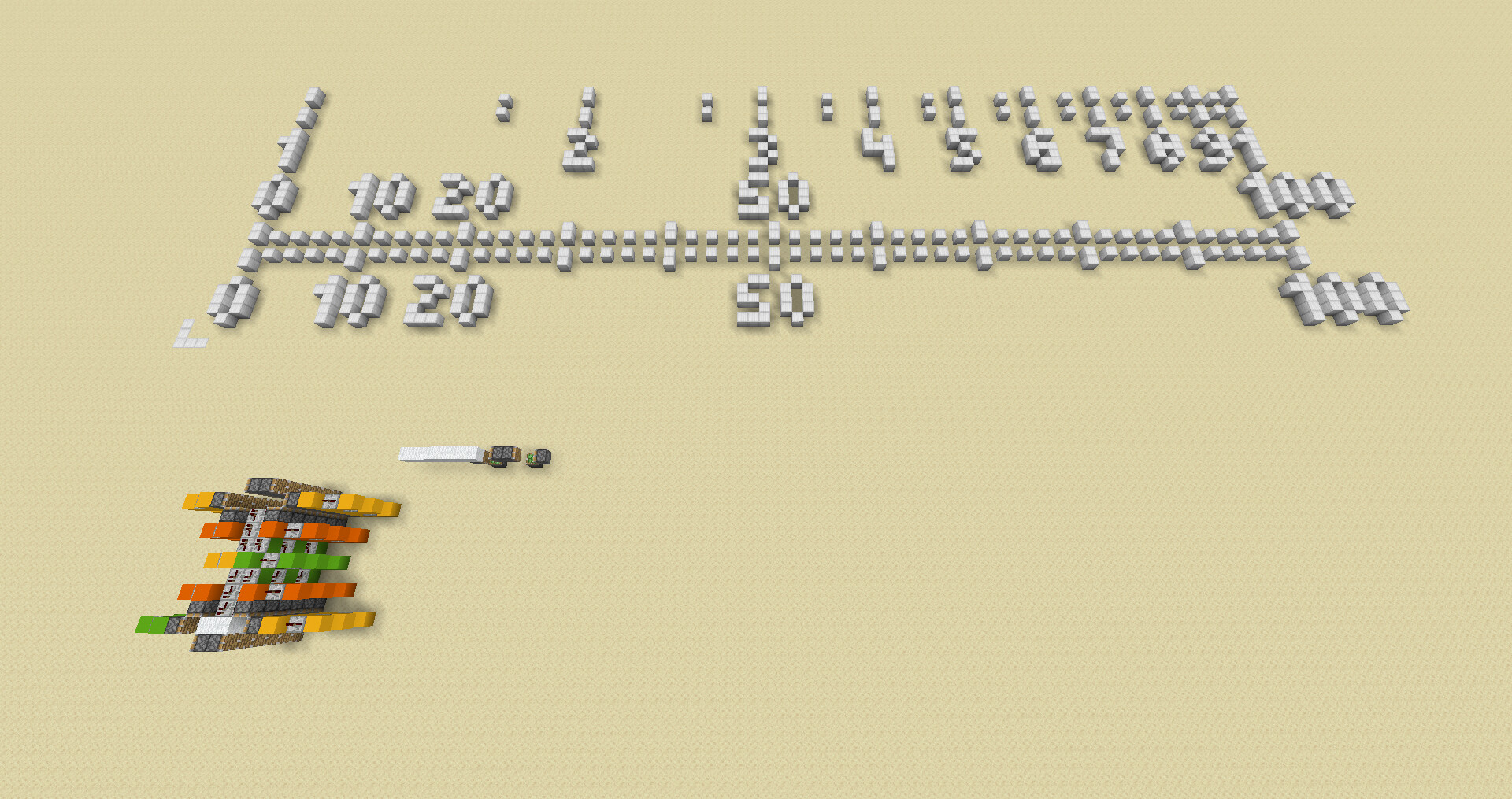 Slide ruler - an analogue (functional/working) calculator Minecraft Map
