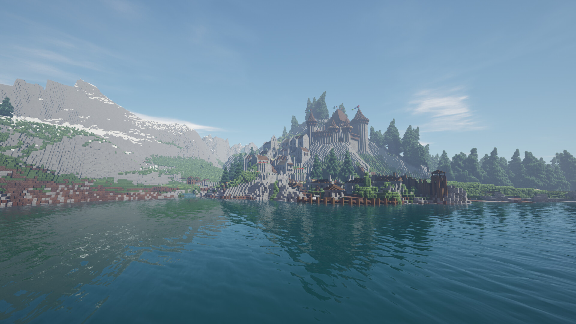 The village of the Lake // Le village du Lac Minecraft Map
